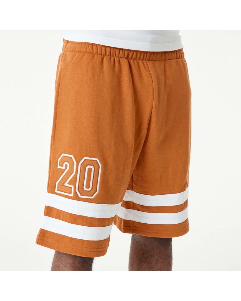 Short New Era Statement Stripe Orange Couleur Orange Taille XXXL
